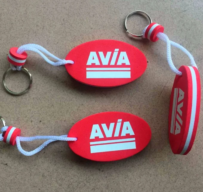 Custom Eva Foam Floating Keychain With Silk Screen Printing Keychain ...