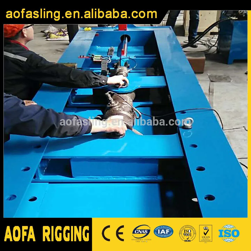 Horizontal Pull Force Tensile Testing Machine For Rigging Wire Rope ...