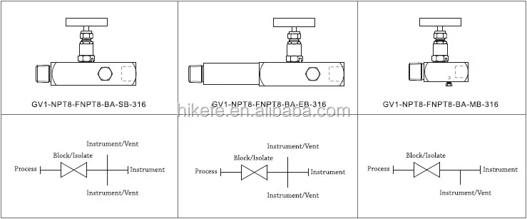 High Pressure Gas Manifold Valve Stainless Gauge Valves - Buy 6000psi ...