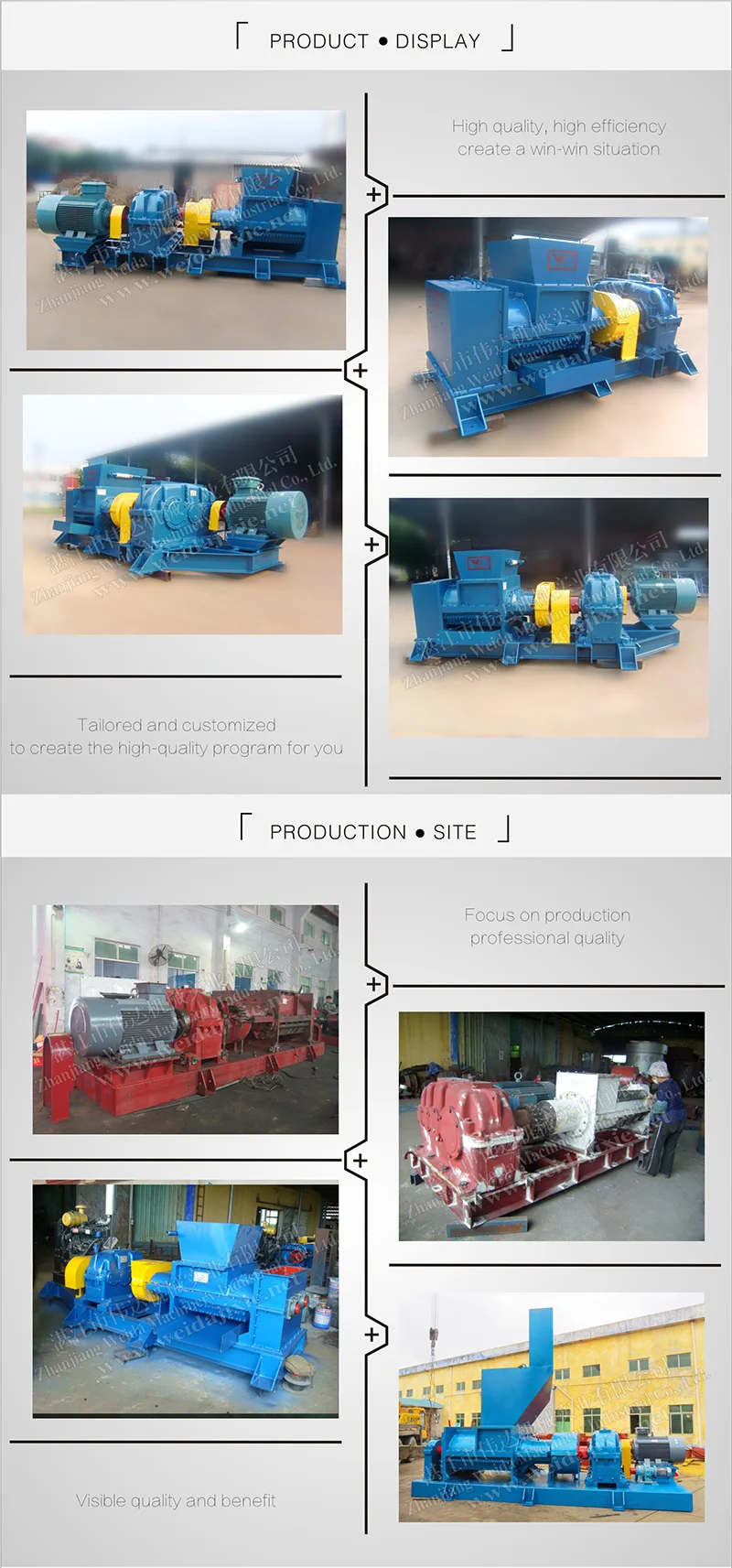 Dry Prebreaker Twin Helix Pre Breaker Natural Rubber Machine