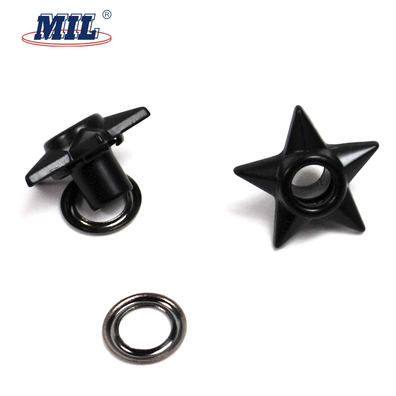 Washable Five Star Shape Fashion Brass Metal Eyelets And Grommets For ...