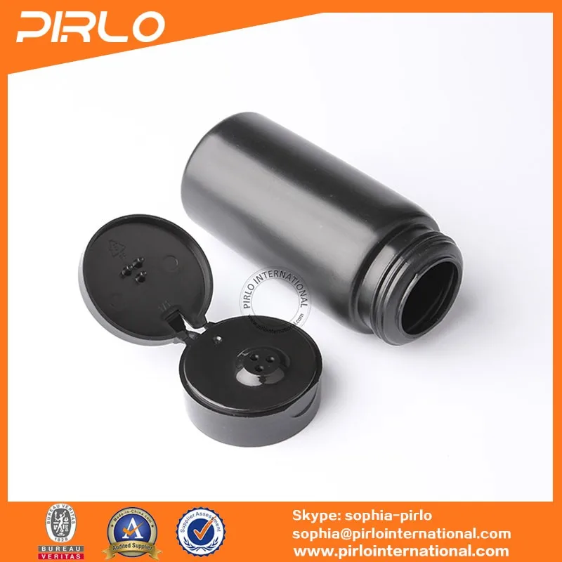 100ml 100g 3.3oz Black Color Cylinder Plastic Powder Shaker Bottle Skin ...