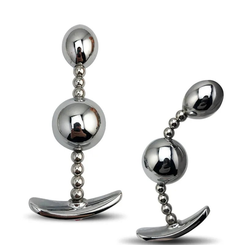 Stainless Steel Anal Plug G-spot Rotating Butt Plug Anal Dildo Anus ...