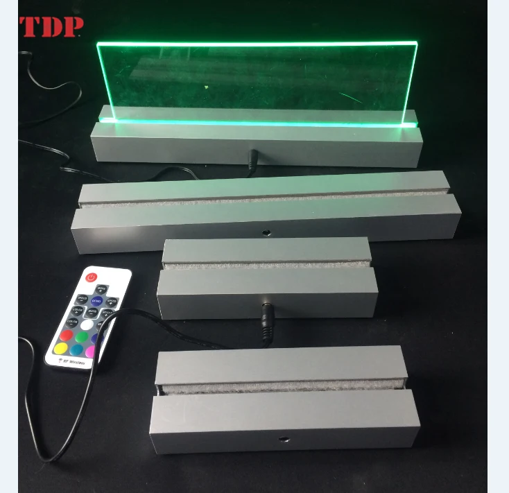 Factory Custom Aluminium 12v Led Edge Lit Sign Base For Acrylic Glass ...