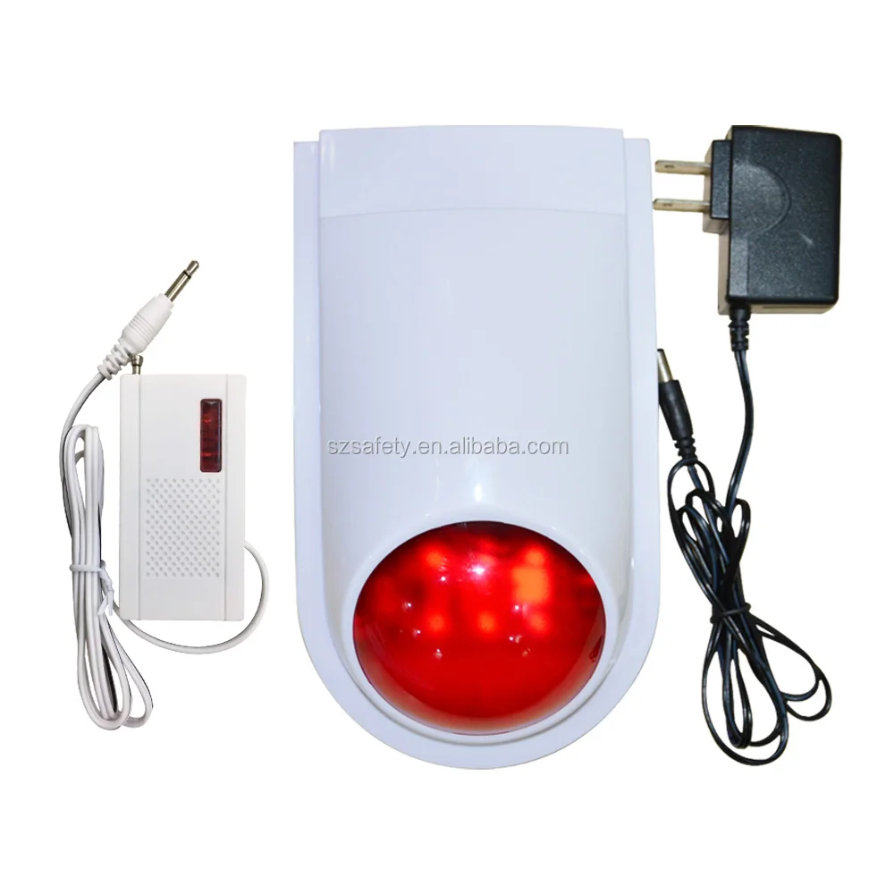 New Product 433mhz Wireless Strobe Siren Speaker For Burglar Alarm ...