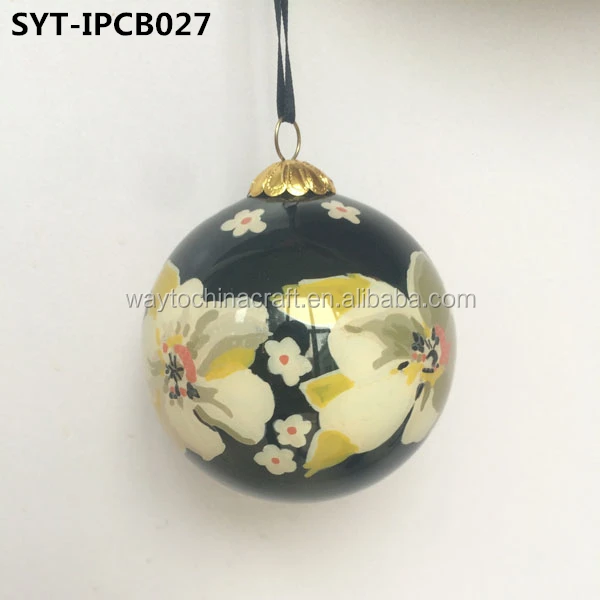 Hand Painted Glass Christmas Ball - Buy Hand Painted Christmas Ball ...