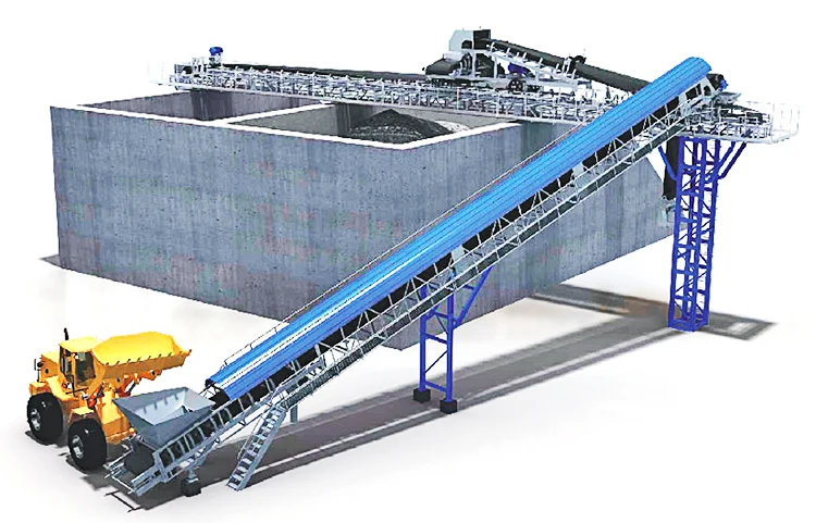 Rubber Belt Conveyor for Stone Crushing Line & Mineral Processing