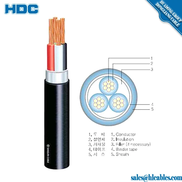 Power Cable 3g 4mm2 3 Conductors Of 4 Mm2 Fire Resistant Cable - Buy ...