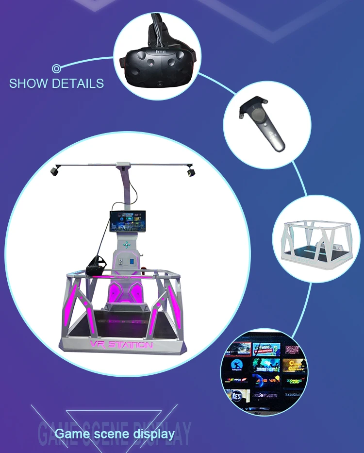 High Configuration Virtual Reality Vr Online Interactive Single Station ...