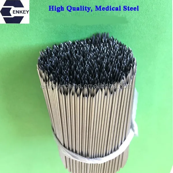 Medical Steel,Stainless Cannulas Piercing Side Hole Slotted Sharp Point ...