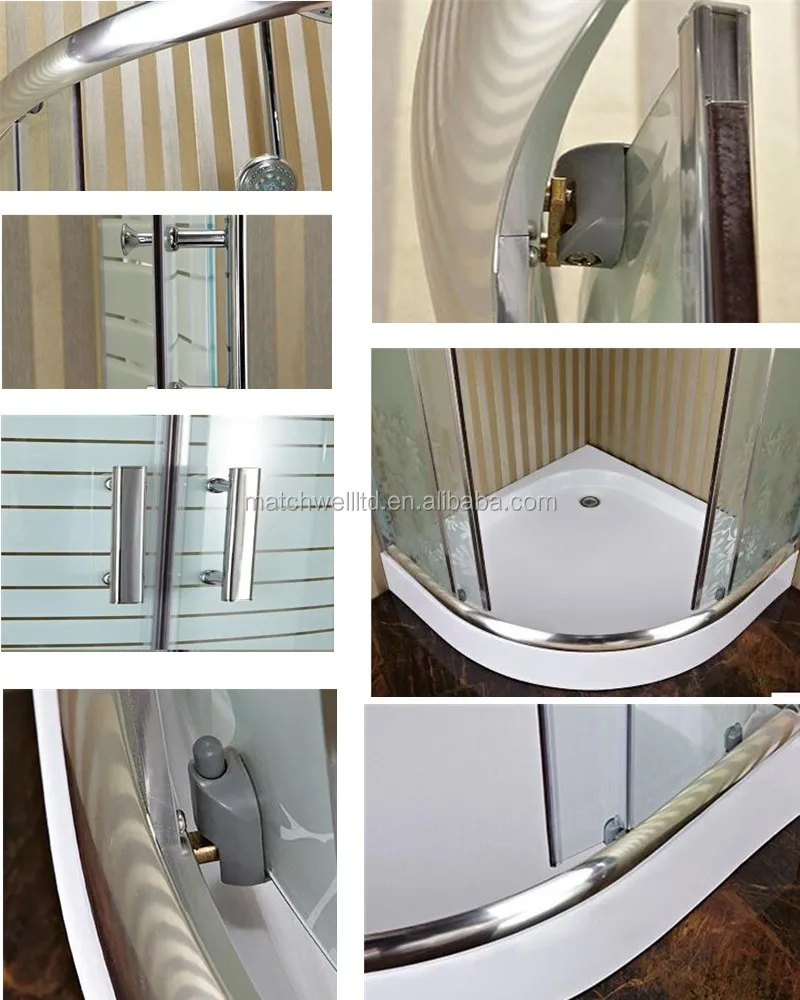 Cheap Small Sliding Shower Enclosure Cabin Free Standing Shower Room ...