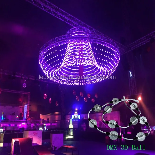 Dc15v 50mm Dmx Led 3d Pixel Balls For Christmas Decoration - Buy Dc15v ...