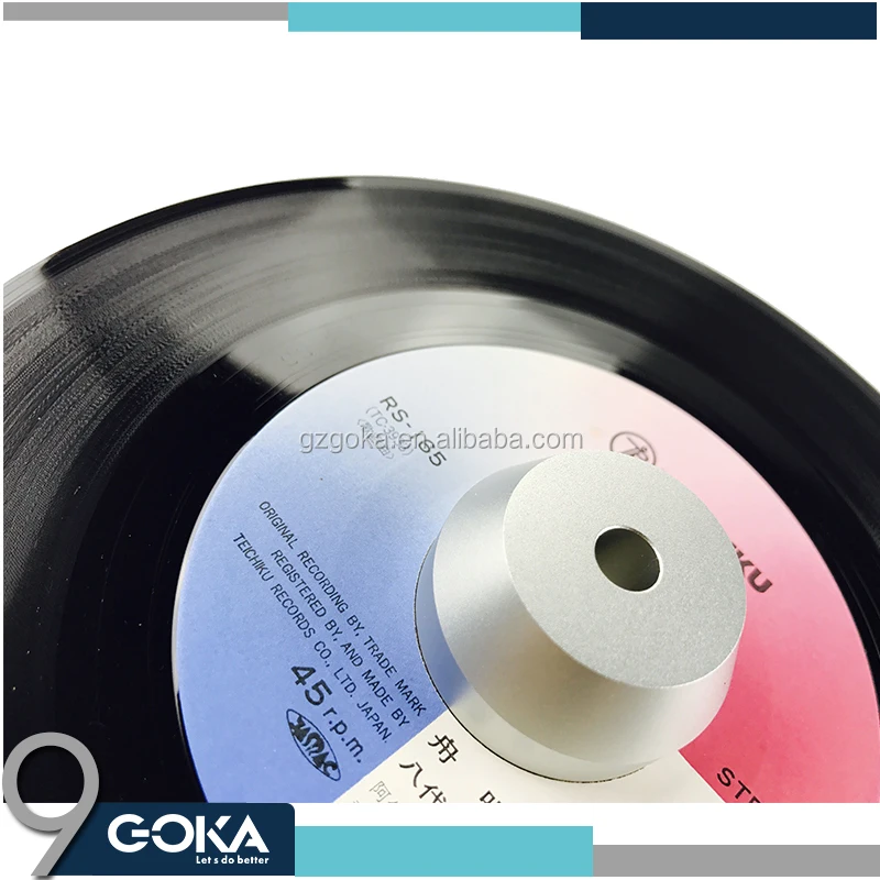 7" Turntable Inserts Perfect Fit Aluminum 45 Rpm Adapter - Buy 45 Rpm ...