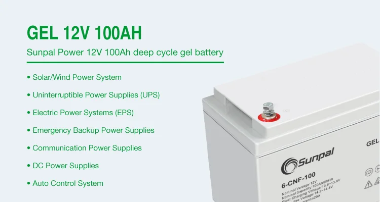 Sunpal 12v 100ah First Power Battery 12v 100ah 100 Wh Maintenance-free ...