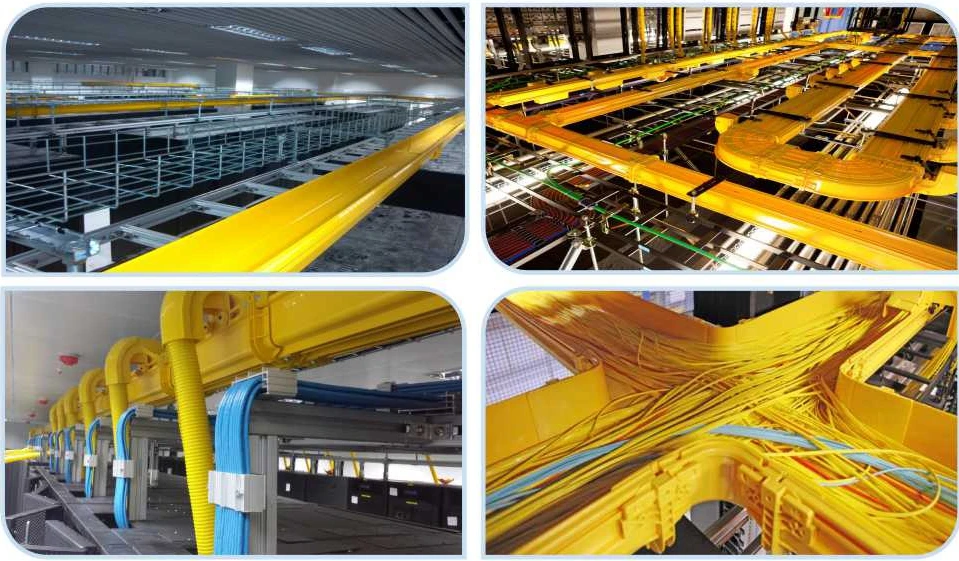 Pvc Abs Yellow Fiber Optic Runner Cable Tray - Buy Fiber Runner,Fiber ...