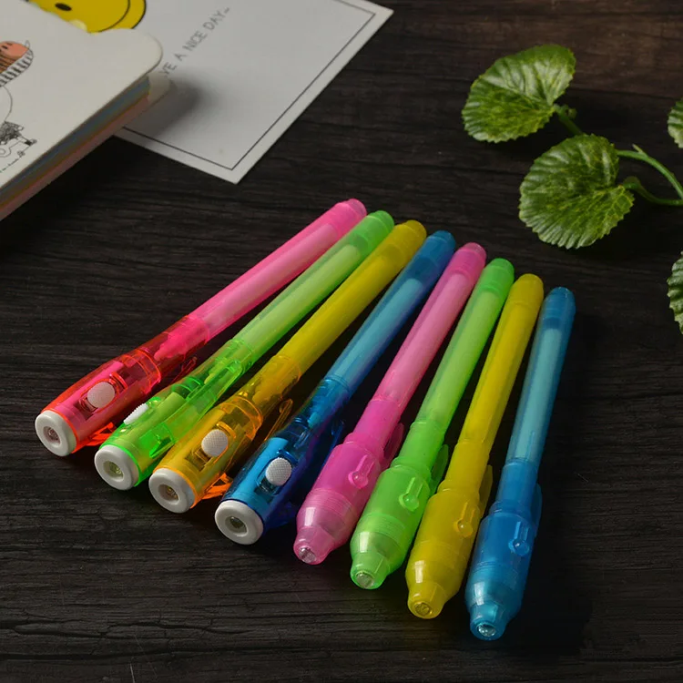 Magic Highlighter Invisible Ink Pen Creative Marker Pens Built In Uv ...