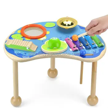 Happy Musical Instrument Table/ Educational Wooden Toy / Kids Preschool ...