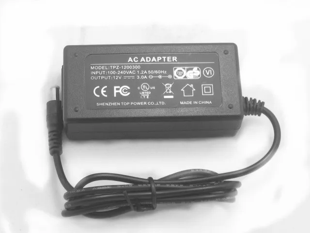 Dc 12v 3a Power Adapter Switching Power Supply 110v 12v 120v Ac 60hz ...
