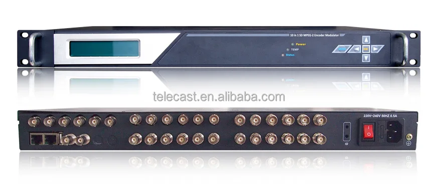 10 Channels Sd Rf Encoder &qam Modulator - Buy Encoder Modulator,Rf ...