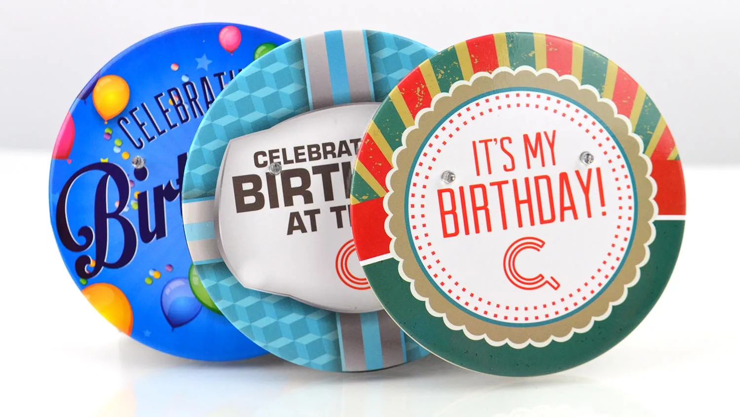 Pins Drukken - Custom LED Button Badges with Sublimation