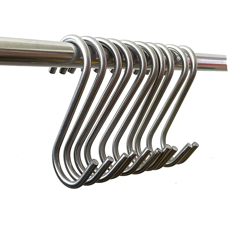Custom Stainless Steel S Shape Hooks S Metal Hooks For Hanging - Buy ...