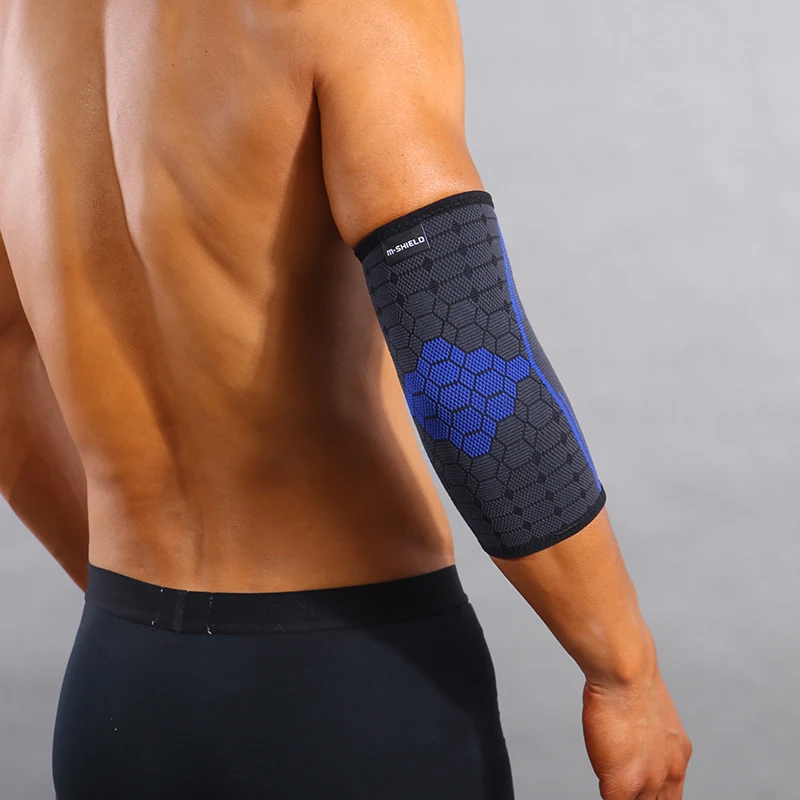 Elbow Compression Sleeve Elastic Band Fitness Knee and Elbow Pads Set ...