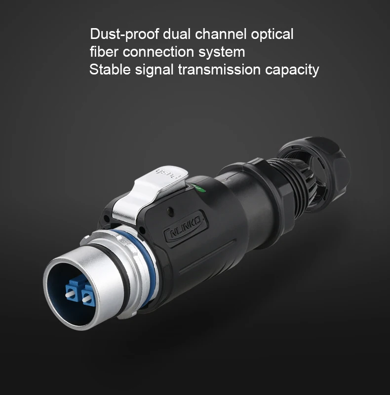 LP24 Optic Fiber ODC Waterproof Connector with 3m Cable