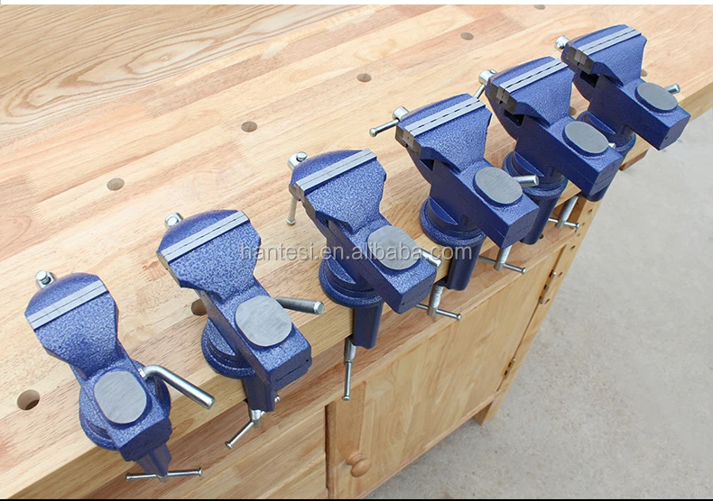 360 Degree Woodworking Table Vice with Round Anvil Table Vise