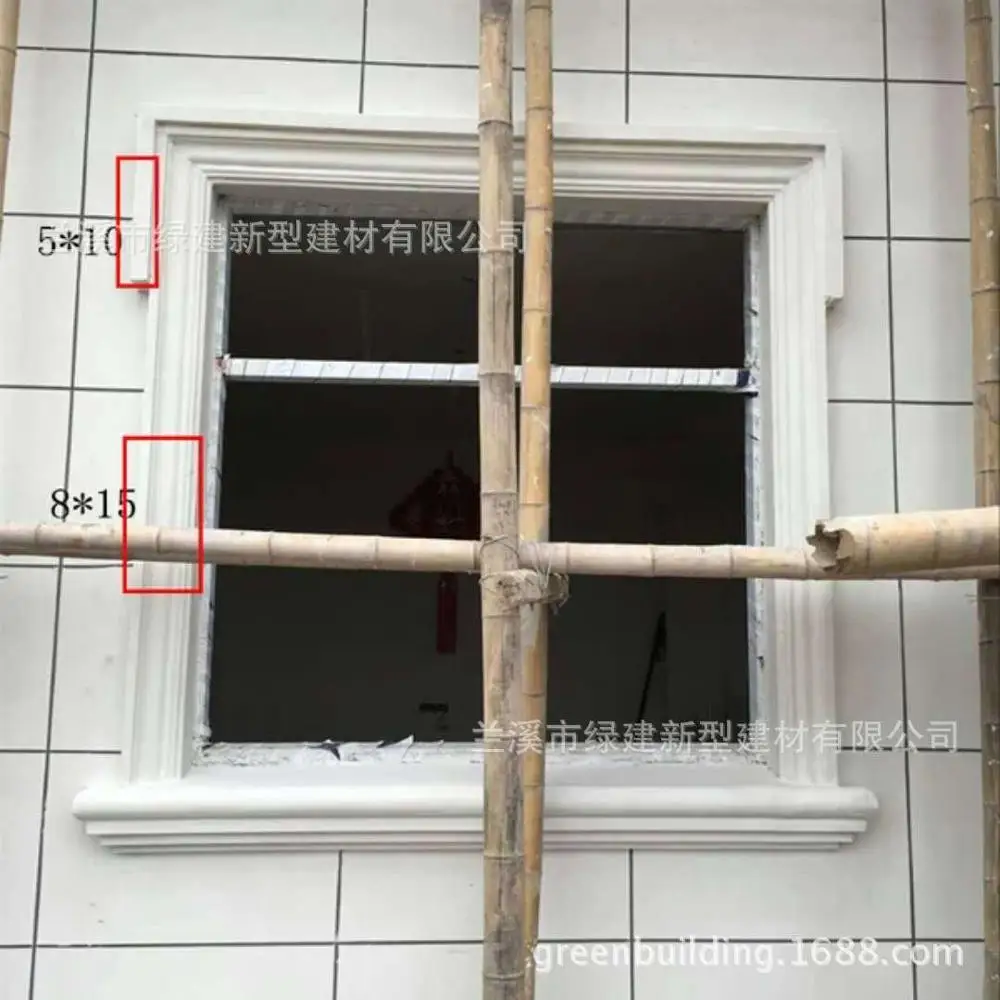 External Wall Eps Polystyrene Decorative Window Frame Eps Foam Building ...