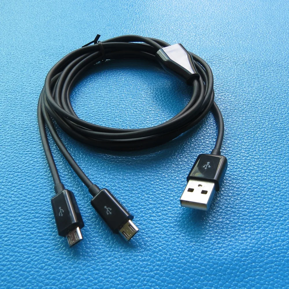 24awg 2meter 6ft Dual Micro Usb Splitter Cable Power 2 Micro Usb ...