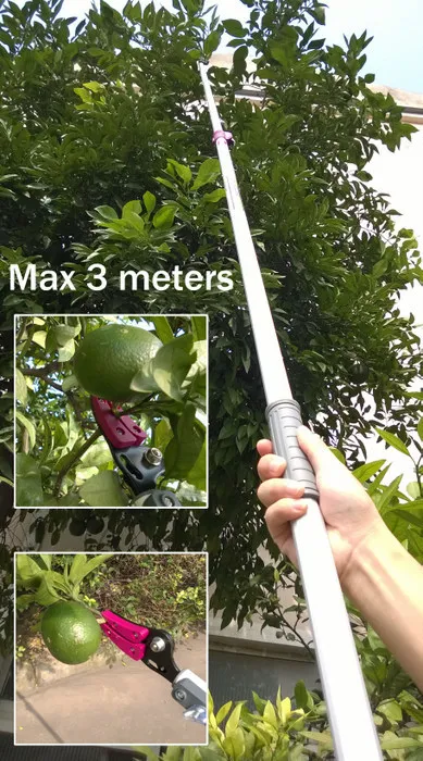 Aluminum Handle Telescope Garden Long Arm Pruner - 180-300cm