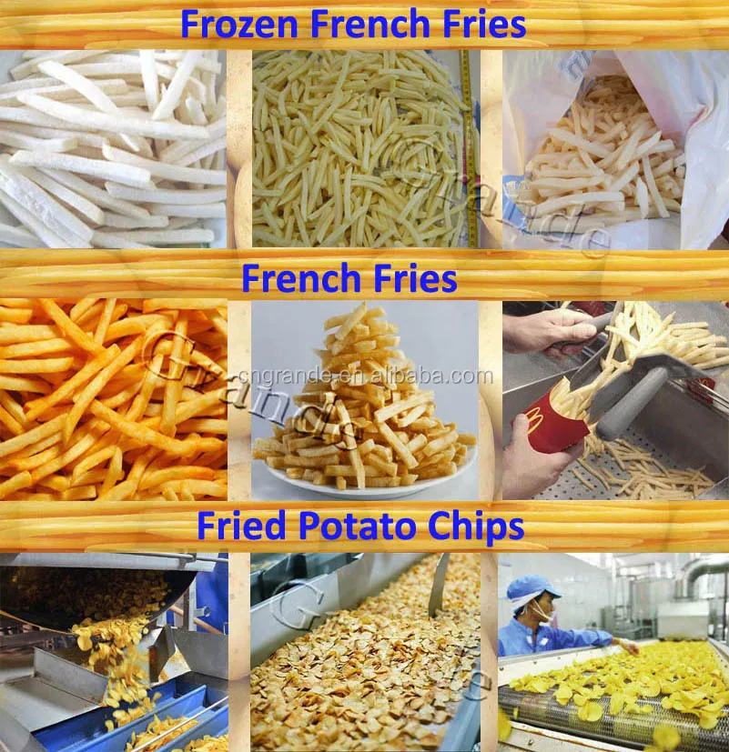 Top Technology Automatic Frozen French Fries Production Line