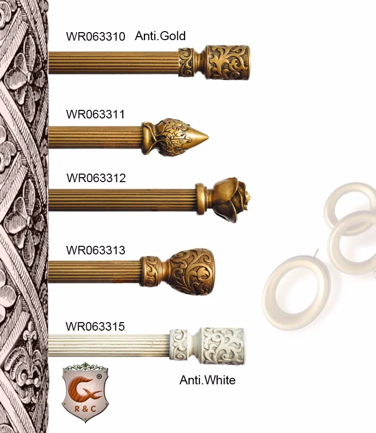 Rosewood Fluted Wooden Curtain Rod For Home Center - Buy Classic Reeded ...