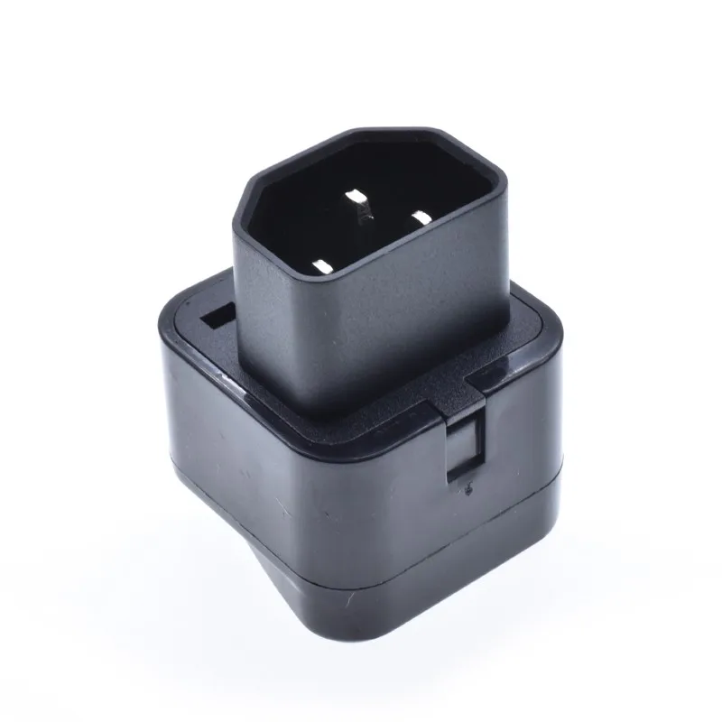 Universal Socket UPS/PDU IEC-C14 Male 3 Prong Adapter