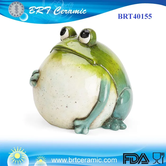 Garden Ceramic Big Belly Green Frog - Buy Ceramic Frog,Ceramic Green ...