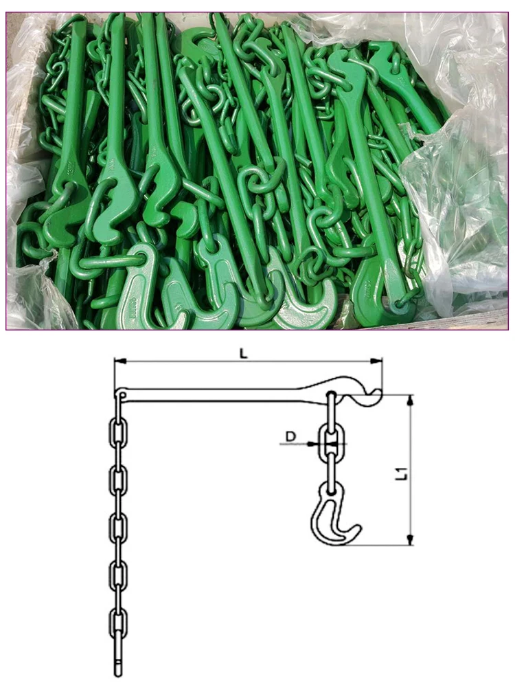 Steel Lashing Chain Tension Lever Load Binder - Durable Carbon Alloy ...