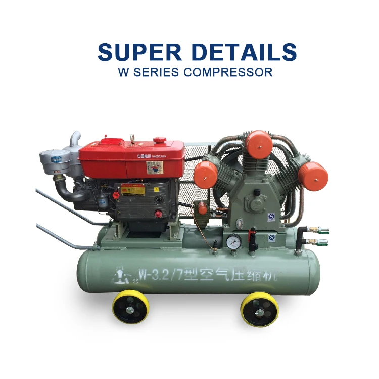 China Supplier 20hp Diesel Engine Mining Piston Air Compressors ...
