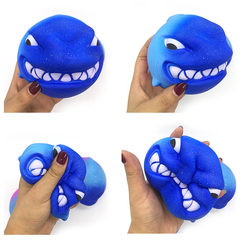 Chutai Squishy Shark Jumbo Kawaii Soft Slow Rising Squishy Shark Cream ...