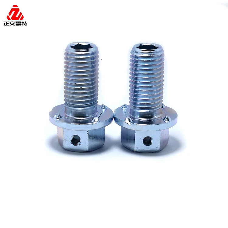 Hex Flanged Hollow Bolt With Internal Thread - Buy Hex Flanged Bolt ...