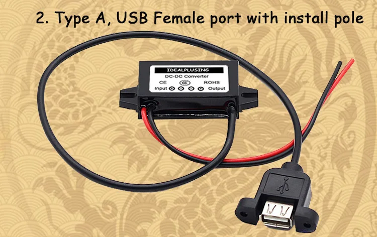 12v To 5v 1a 2a 3a Buck Dual Two Usb Ports Car Power Supply Module,Mini ...