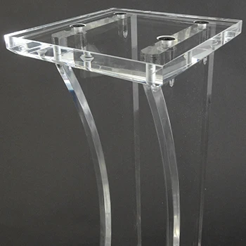 Clear Top Grade Plastic Lectern Large Floor Acrylic Speaker Stand - Buy ...