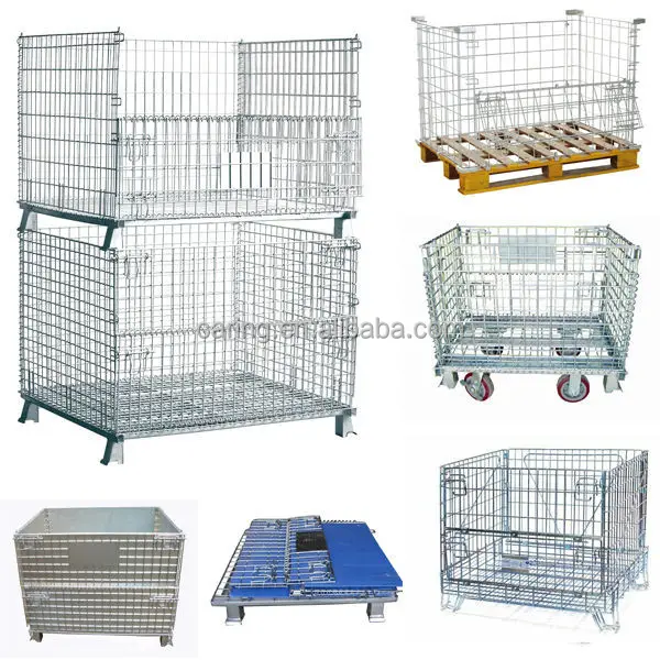 Wire Mesh Container For Storage/collapsible Wire Mesh Container With ...