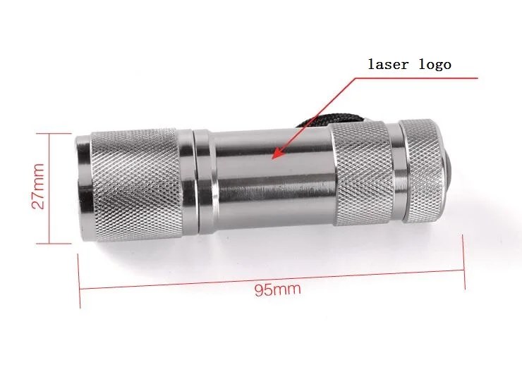 Promotional 9 LED Flashlight - High Power Mini Light Torch