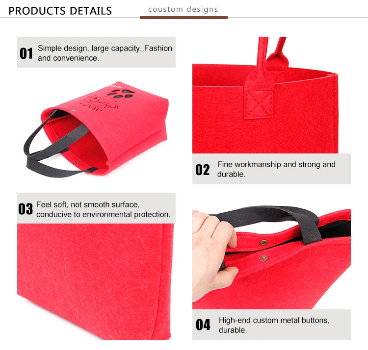 Daily Use Ladies Bags Felt Red Handbag - Buy New Model Handbags,Felt ...