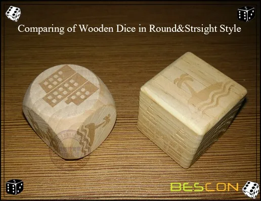 Custom Laser Engraved Big Wooden Dice - Buy Custom Wooden Dice,Laser ...
