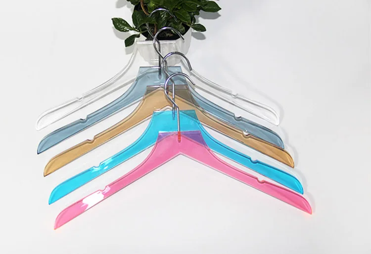 Clear Transparent Plastic Hangers - Crystal Acrylic Clothes Hangers