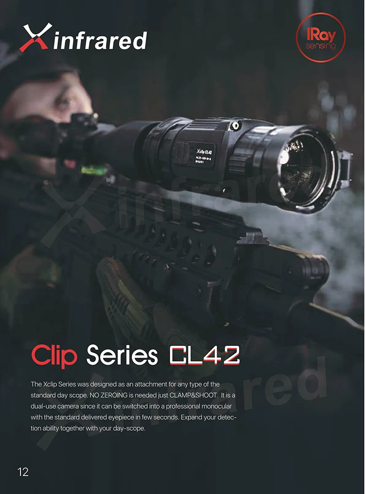 The New Clip Cl42 Thermal Imaging Monocular Long Distance Night Thermal ...