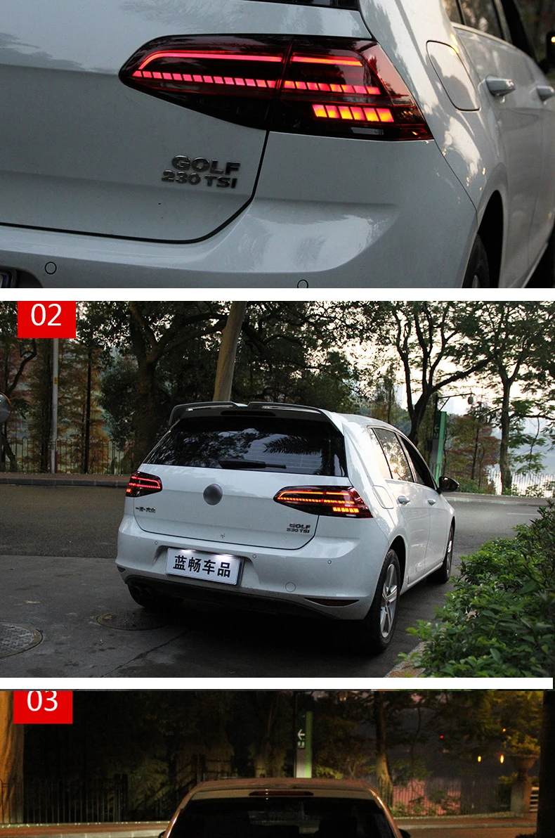 Golf7.5 Mk7.5 Led Tail Rear Lights For Volkswagen Golf 7 Mk7 Golf7 All ...