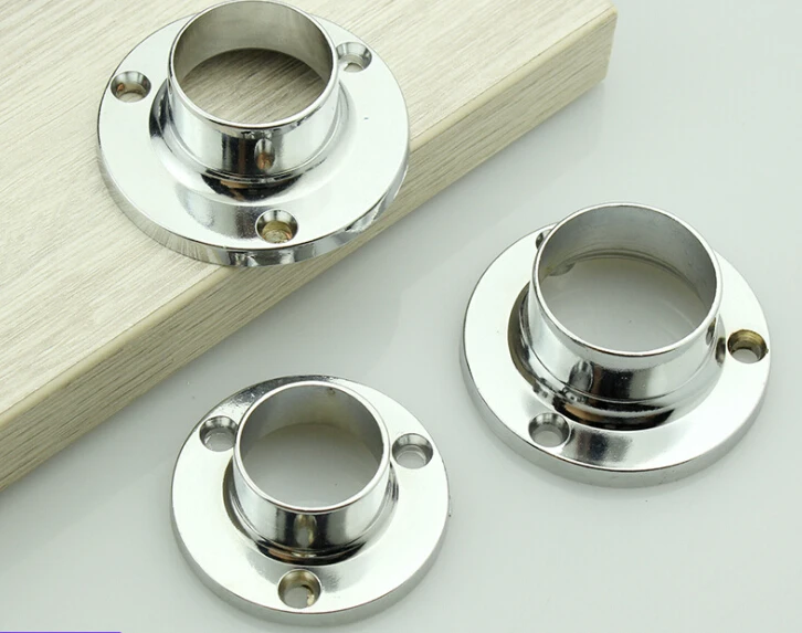 Zinc Alloy Wardrobe Tube Support Hanging Flange Round Pipe Holder - Buy ...
