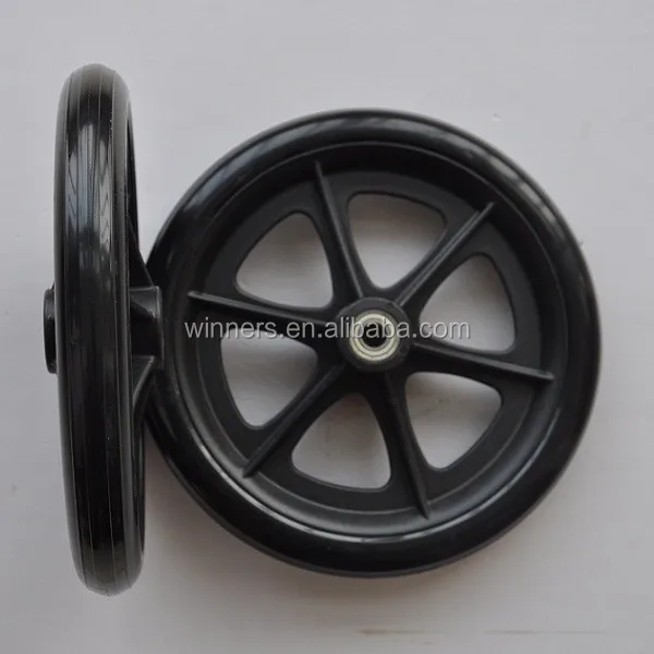 200mm 8x1 Inch Solid Spoke Pvc Plastic Wheel - Buy Solid Rubber Spoke ...